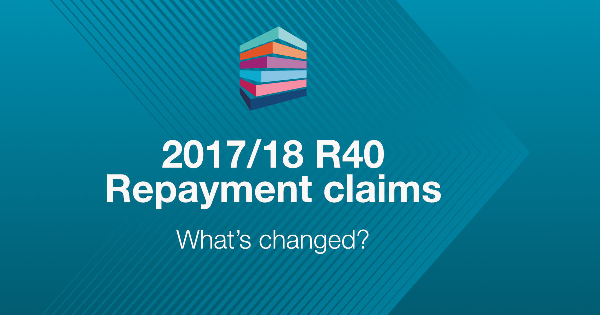 2017/18 R40 Repayment claims. What’s changed? - TaxCalc