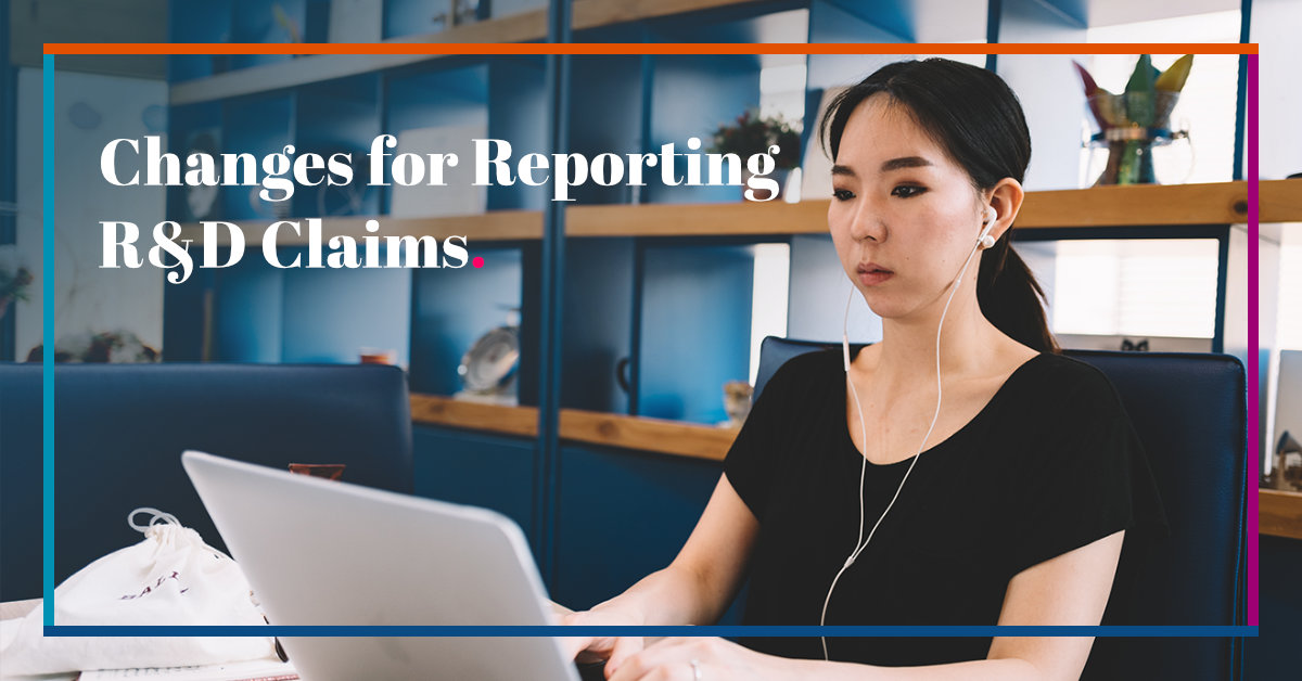 Changes for Reporting R&D Claims - TaxCalc