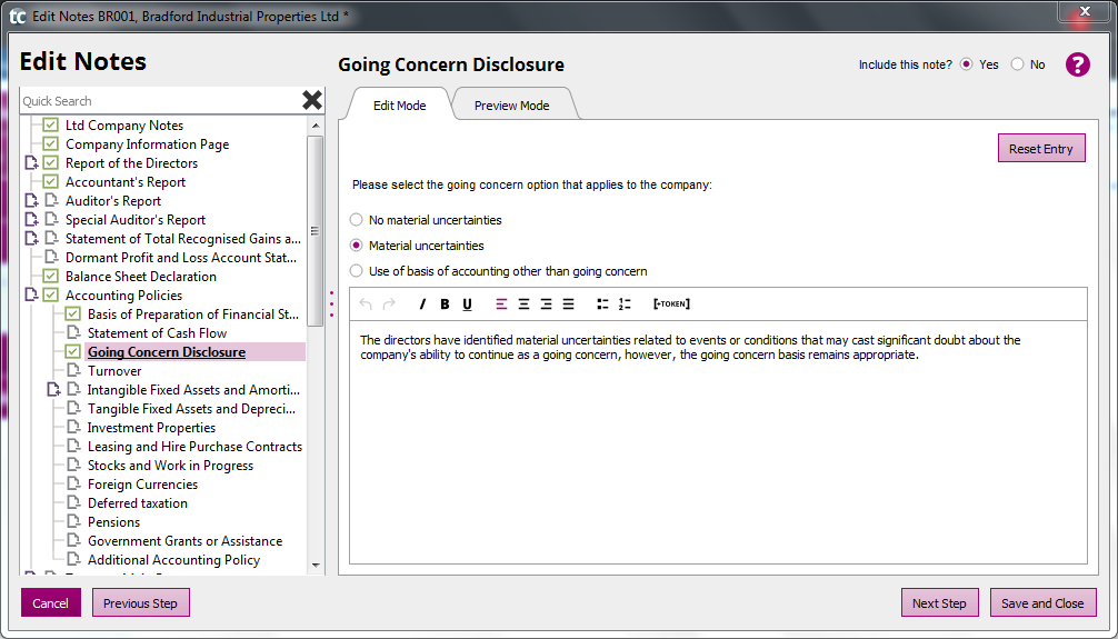 Accounts Production - TaxCalc