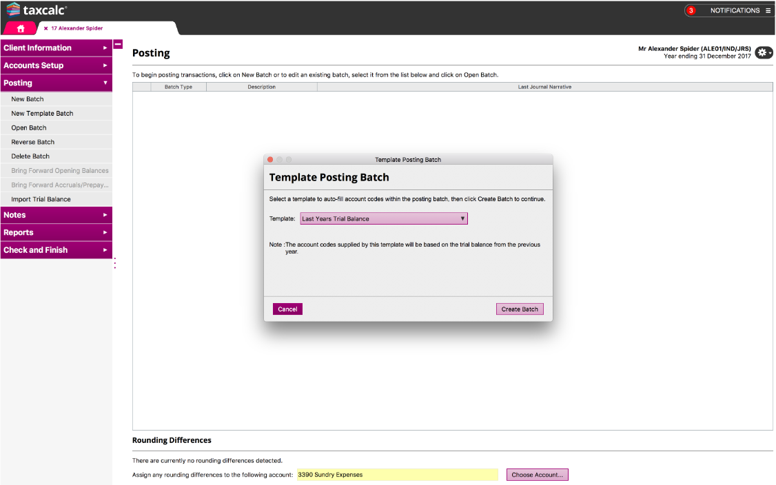 Accounts Production - TaxCalc